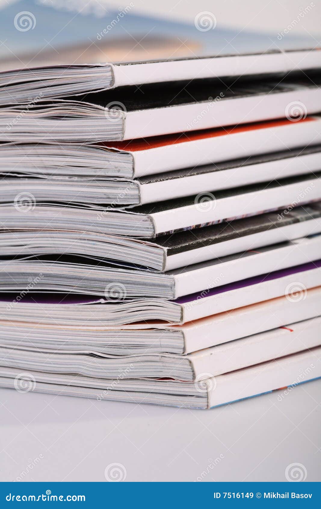 Stack of magazines stock image. Image of data, printing - 7516149