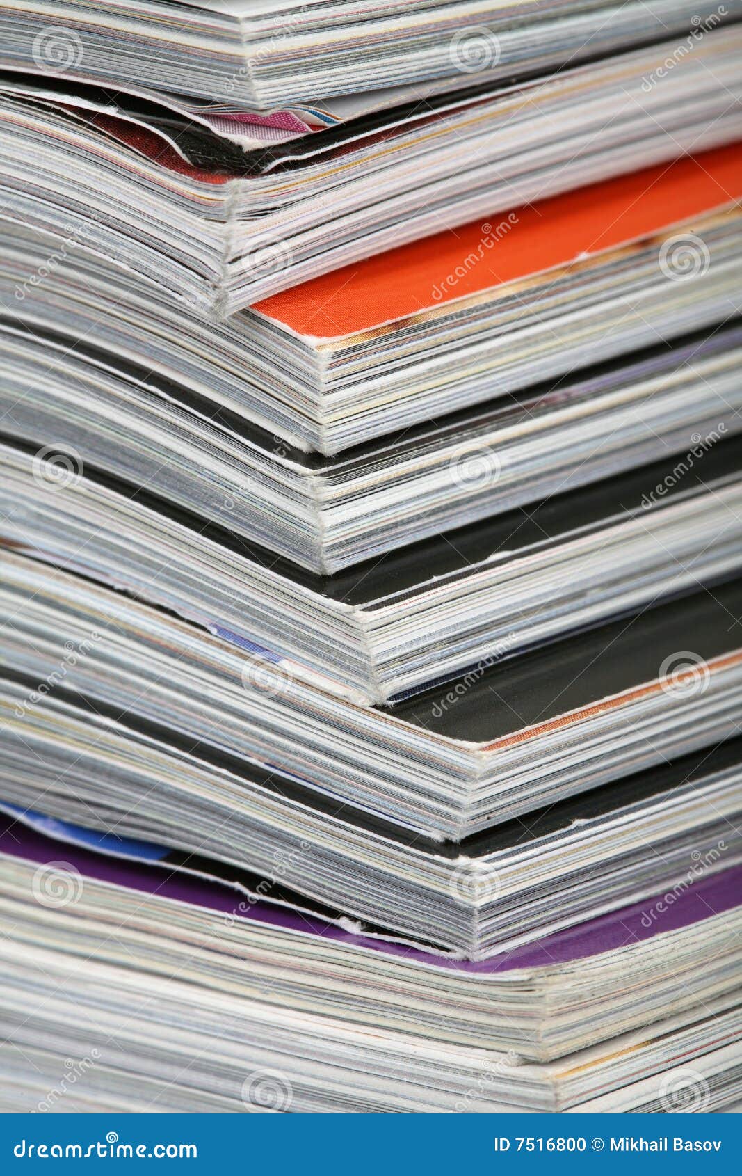 Stack of magazines stock photo. Image of publication, papers - 7516800