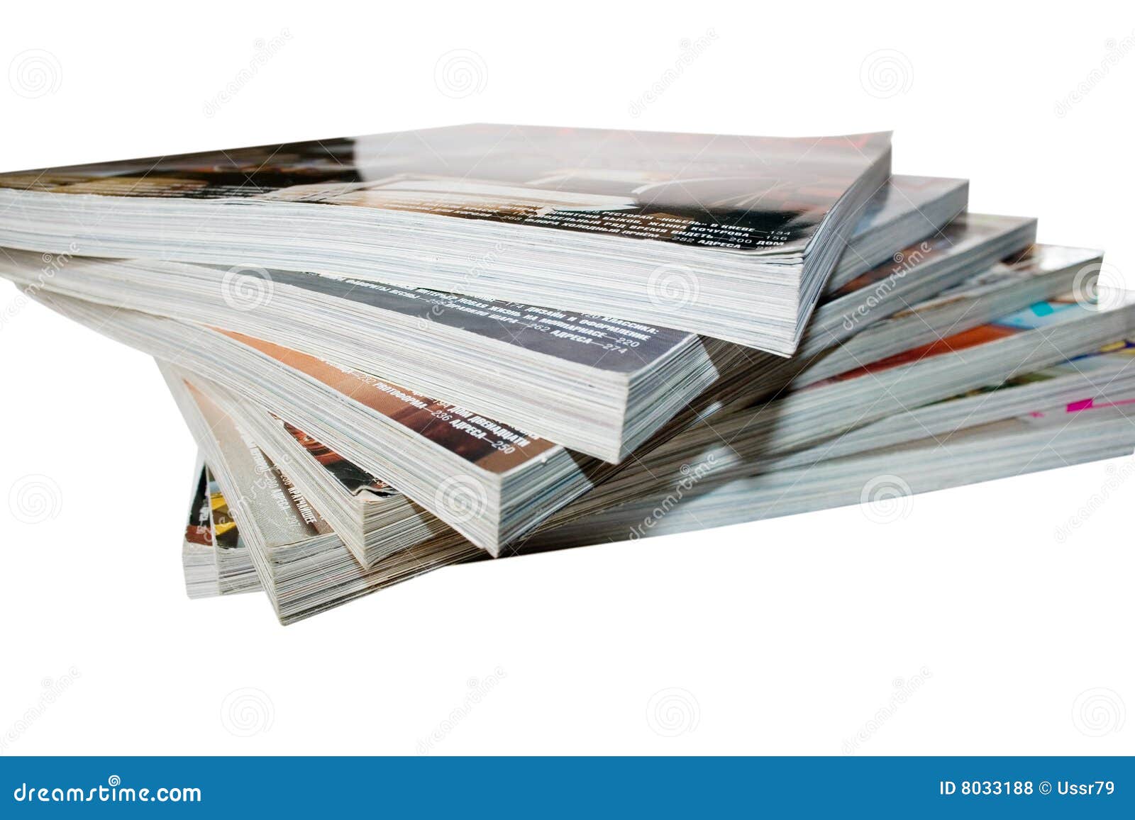 Stack Of Magazines Royalty Free Stock Photos - Image: 8033188