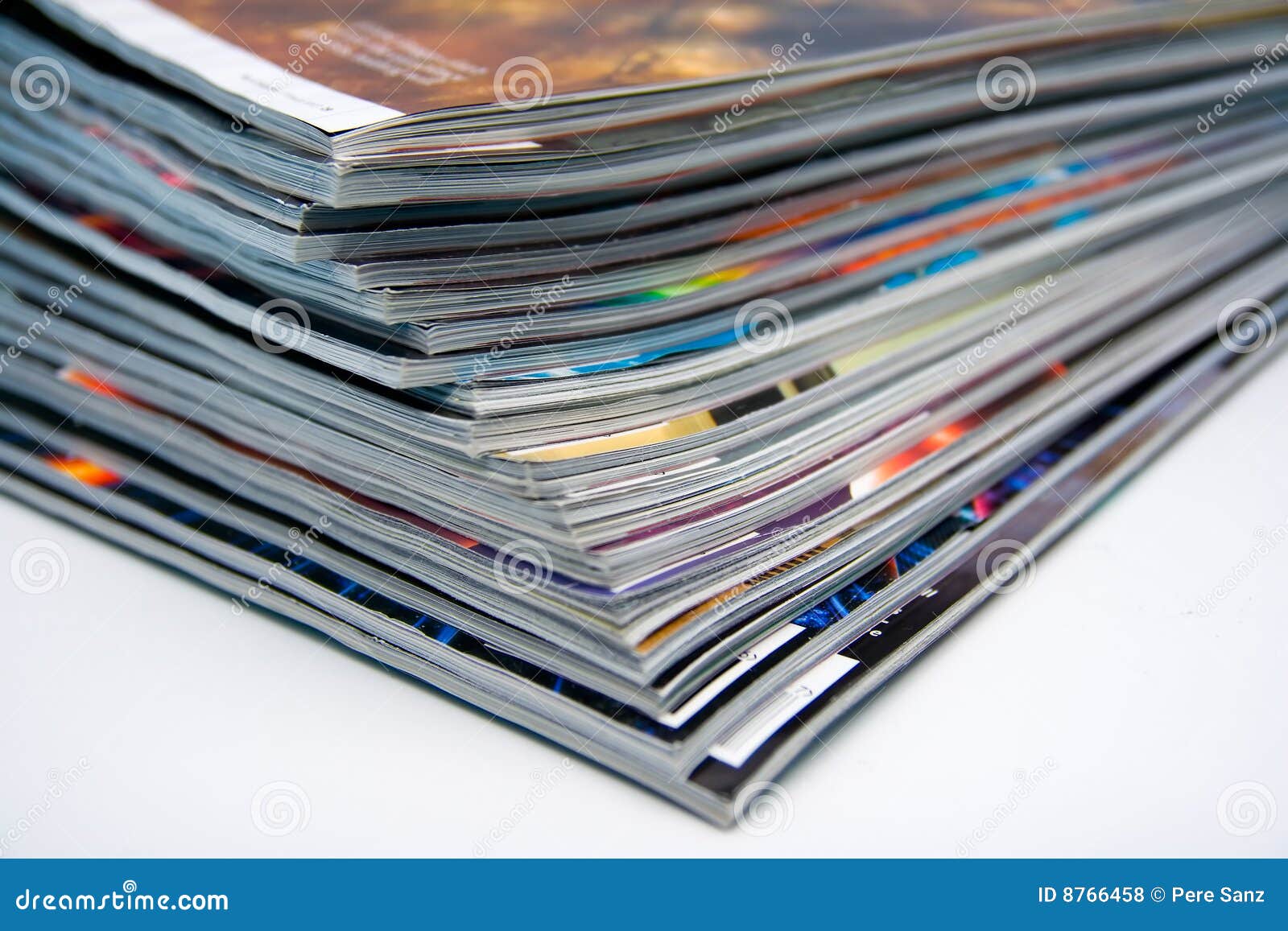 Stack of magazines stock photo. Image of magazine, entertainment - 8766458