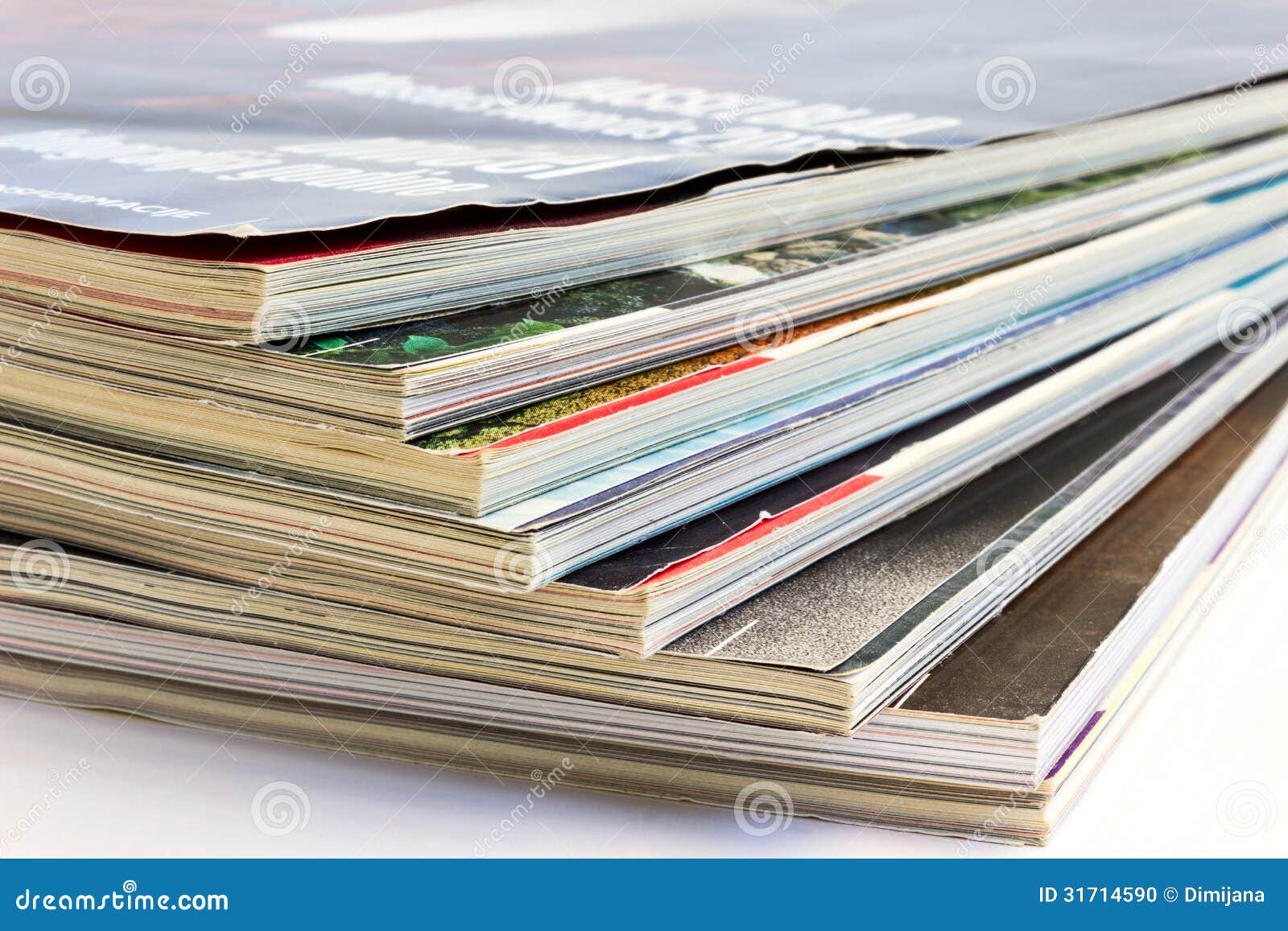 Stack of magazines stock photo. Image of print, industry - 31714590