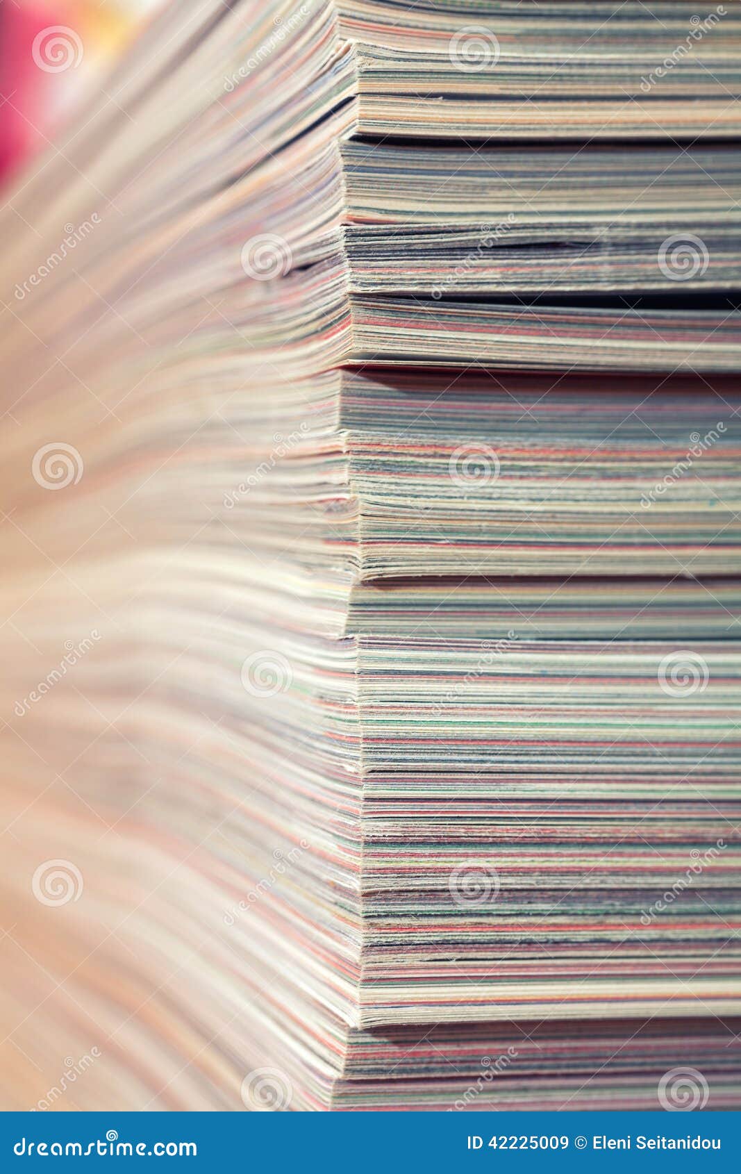 Stack of Magazines Detail. Recycle Concept. Stock Image - Image of ...