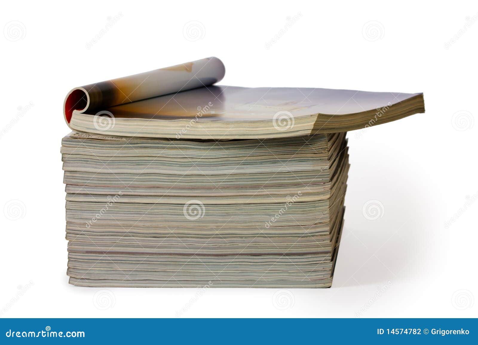 Curled Magazines Stock Photo | CartoonDealer.com #4118418