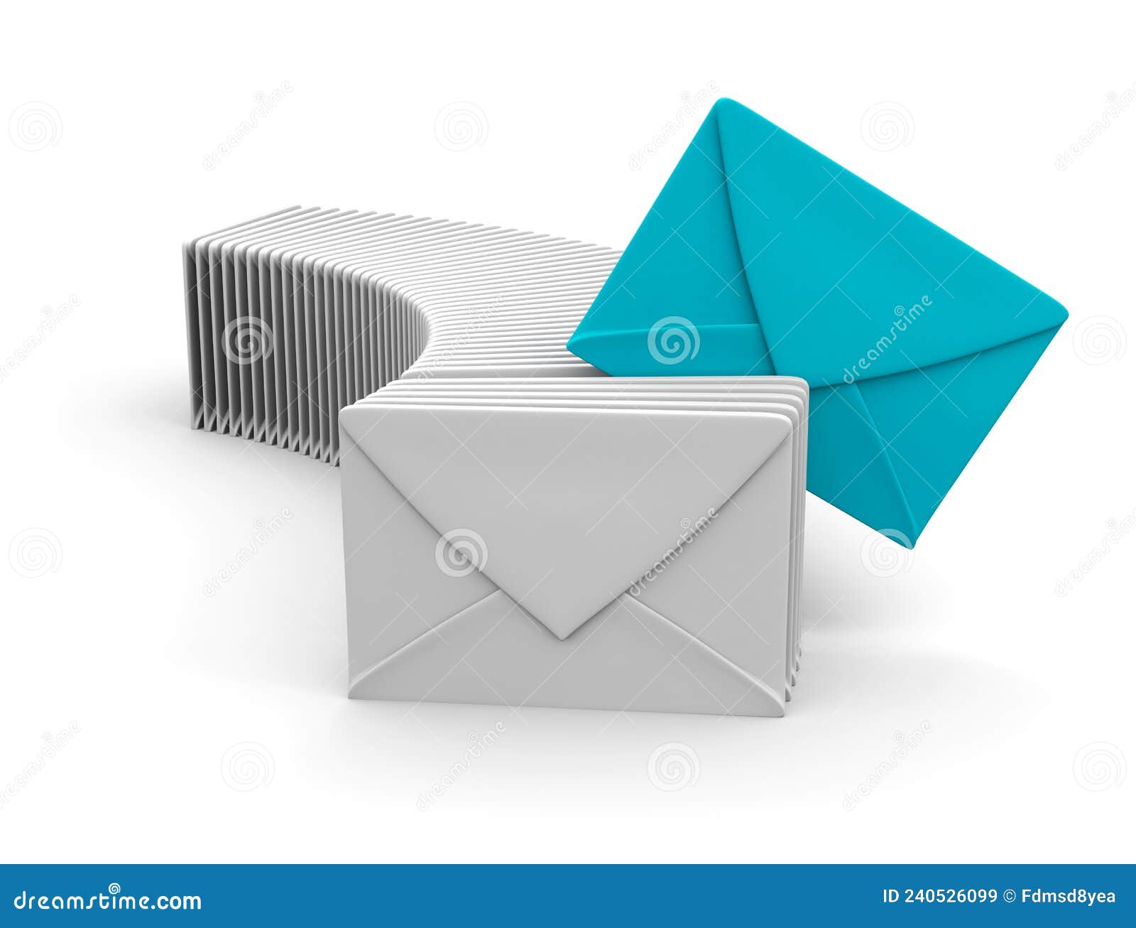 Stack of mail stock illustration. Illustration of communication - 240526099