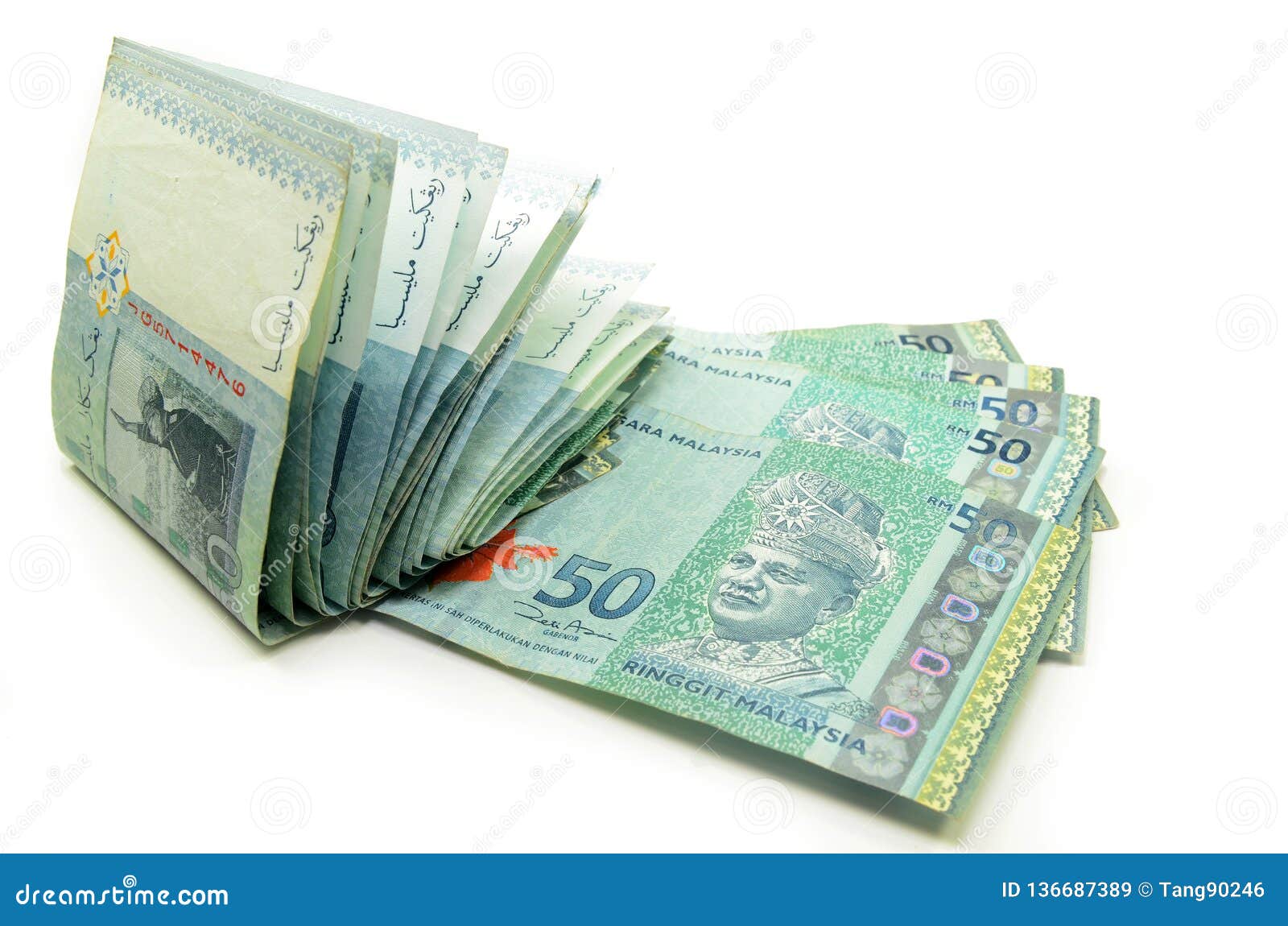 Stack of Malaysia Ringgit stock image. Image of payoff - 136687389
