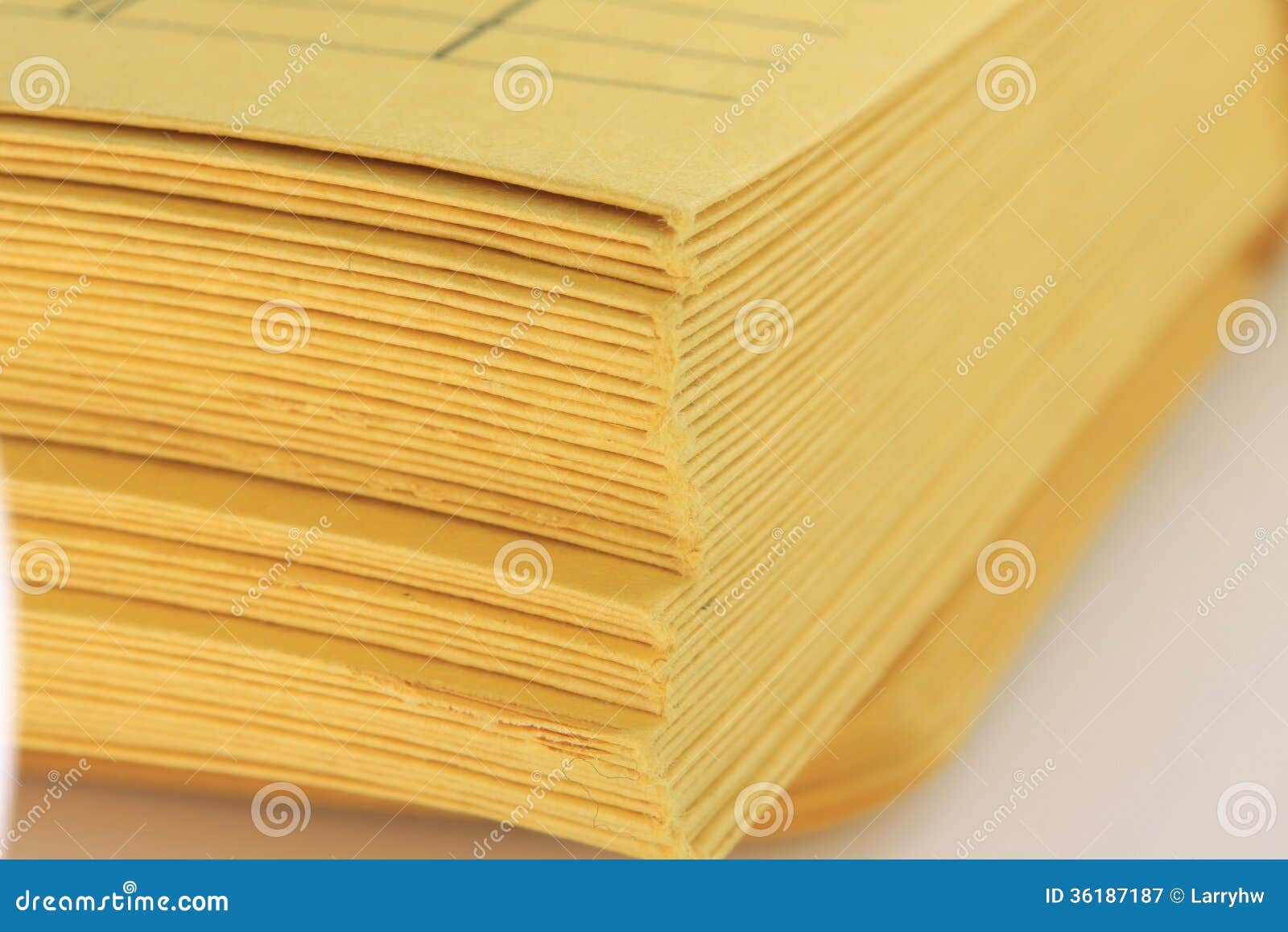 Stack of Manila Envelopes Closeup Stock Image - Image of group, object ...