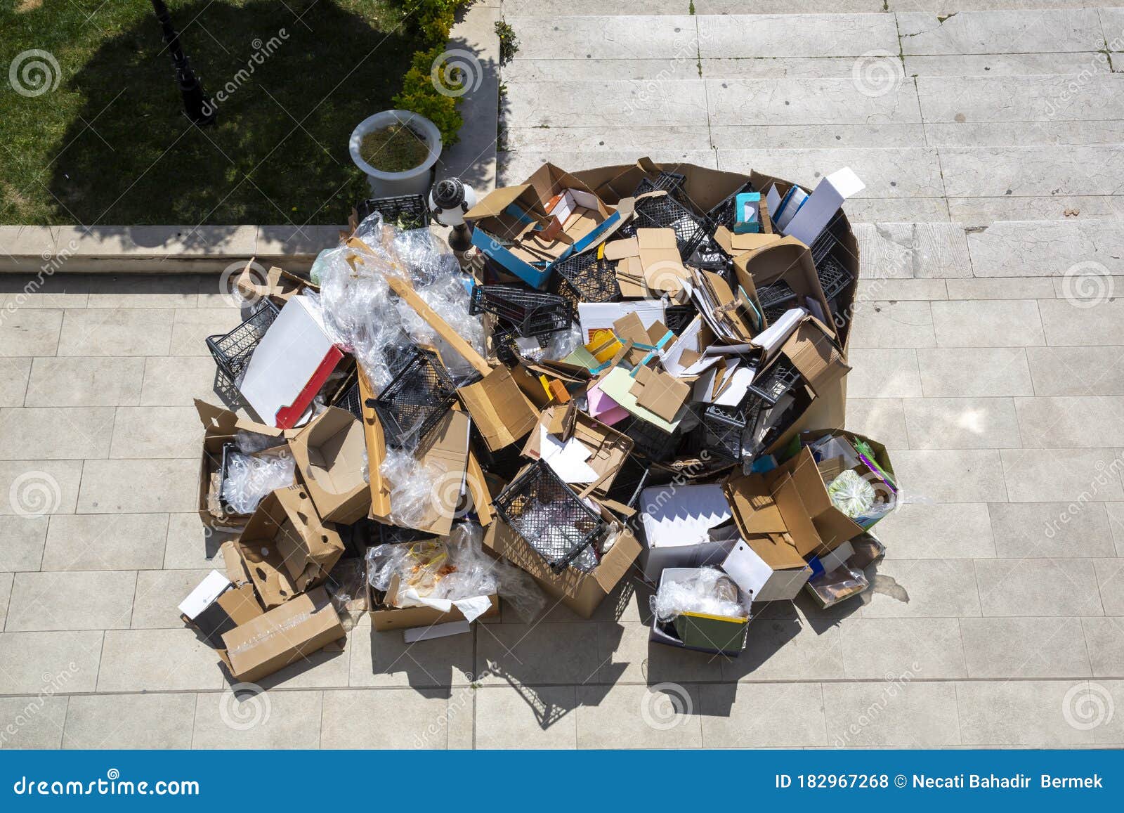 Stack of Many Discarded Empty Cardboard Boxes Stock Photo - Image of ...