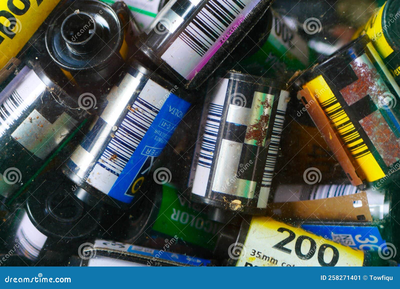 Stack of Many Old 35mm Film Rolls Editorial Photo - Image of reel ...