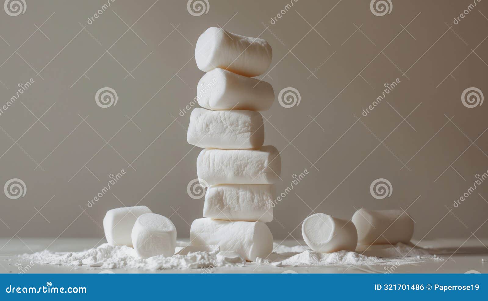 Stack of Marshmallows stock photo. Image of abstract - 321701486
