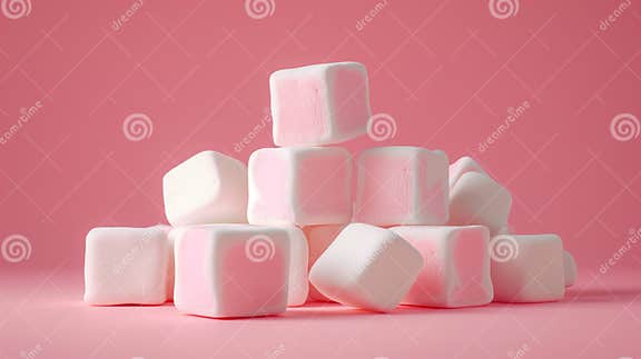 Stack of Marshmallows stock image. Image of collection - 321701505