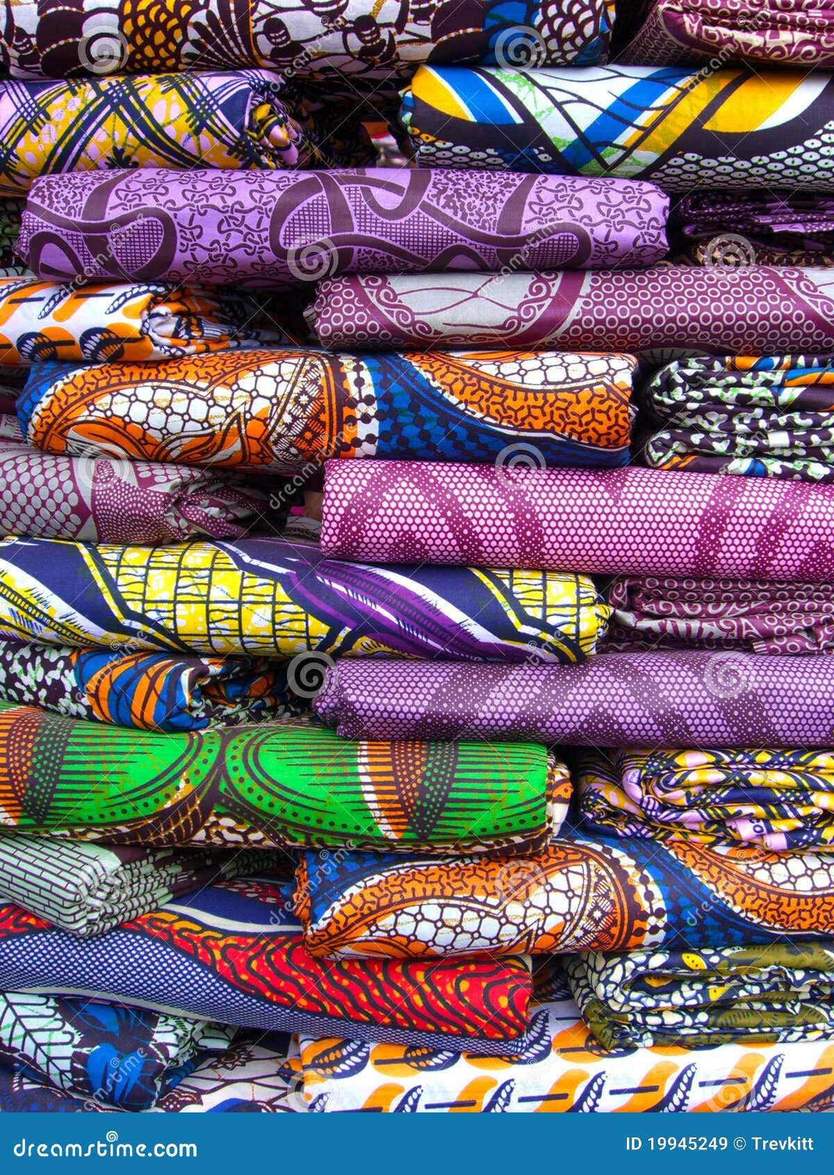 Stack of Material in West Africa Stock Image - Image of cloth, ghana ...