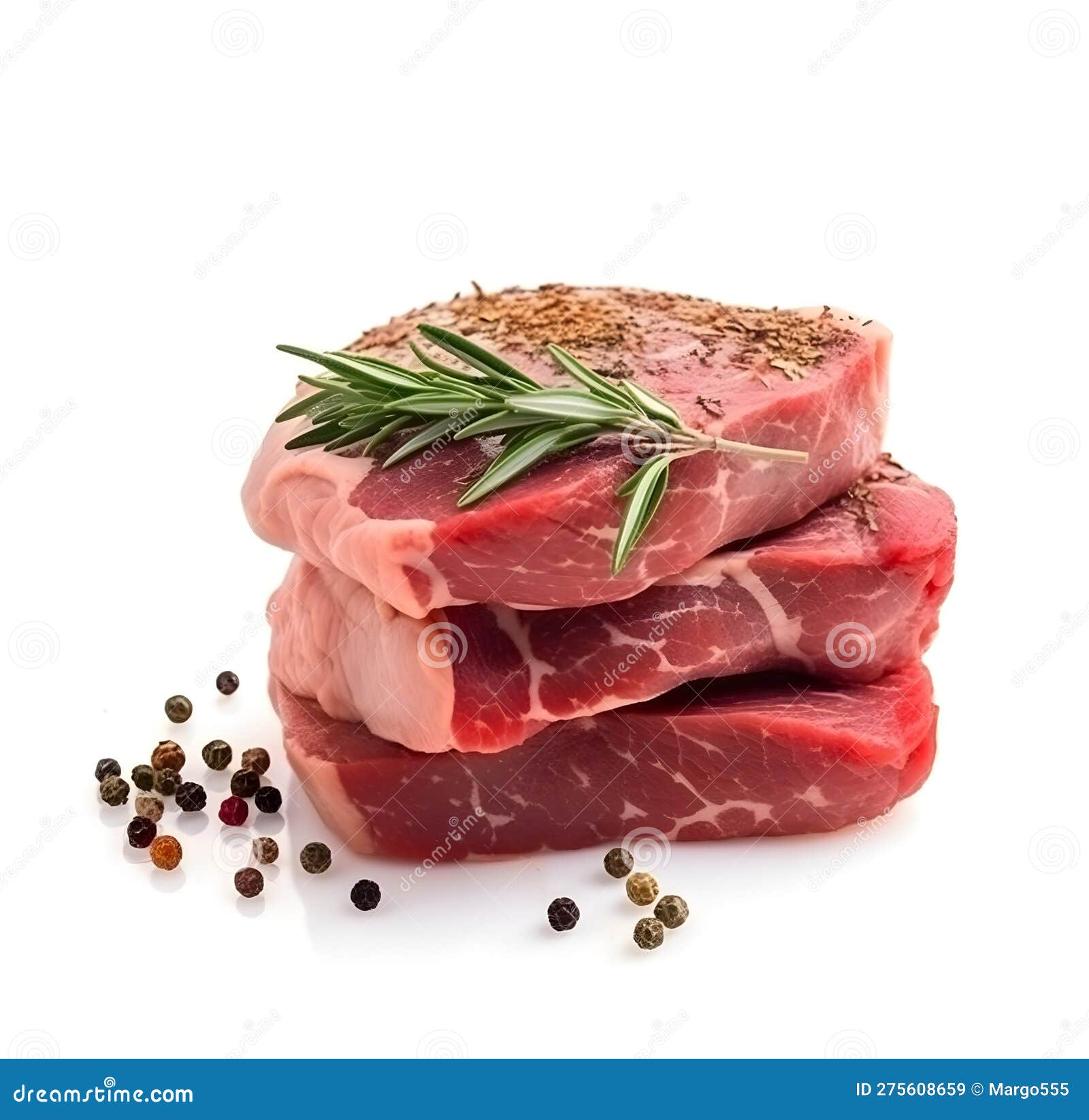 Stack of meat and spice stock illustration. Illustration of background ...