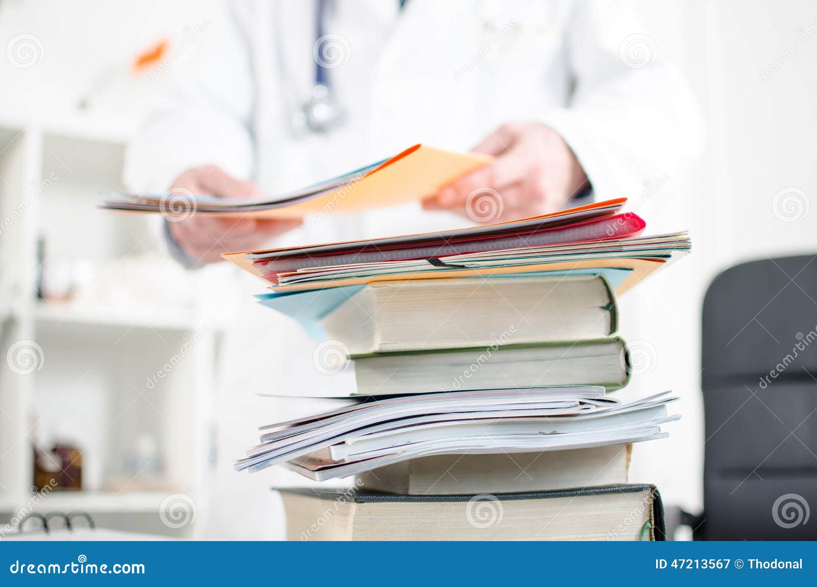 Stack of medical books stock image. Image of concept - 47213567