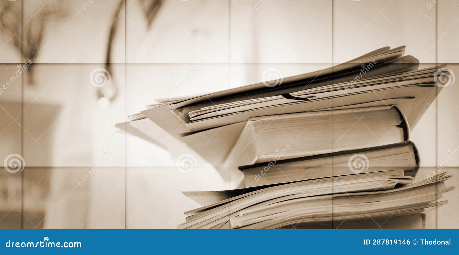Stack of Medical Books, Geometric Pattern Stock Photo - Image of ...