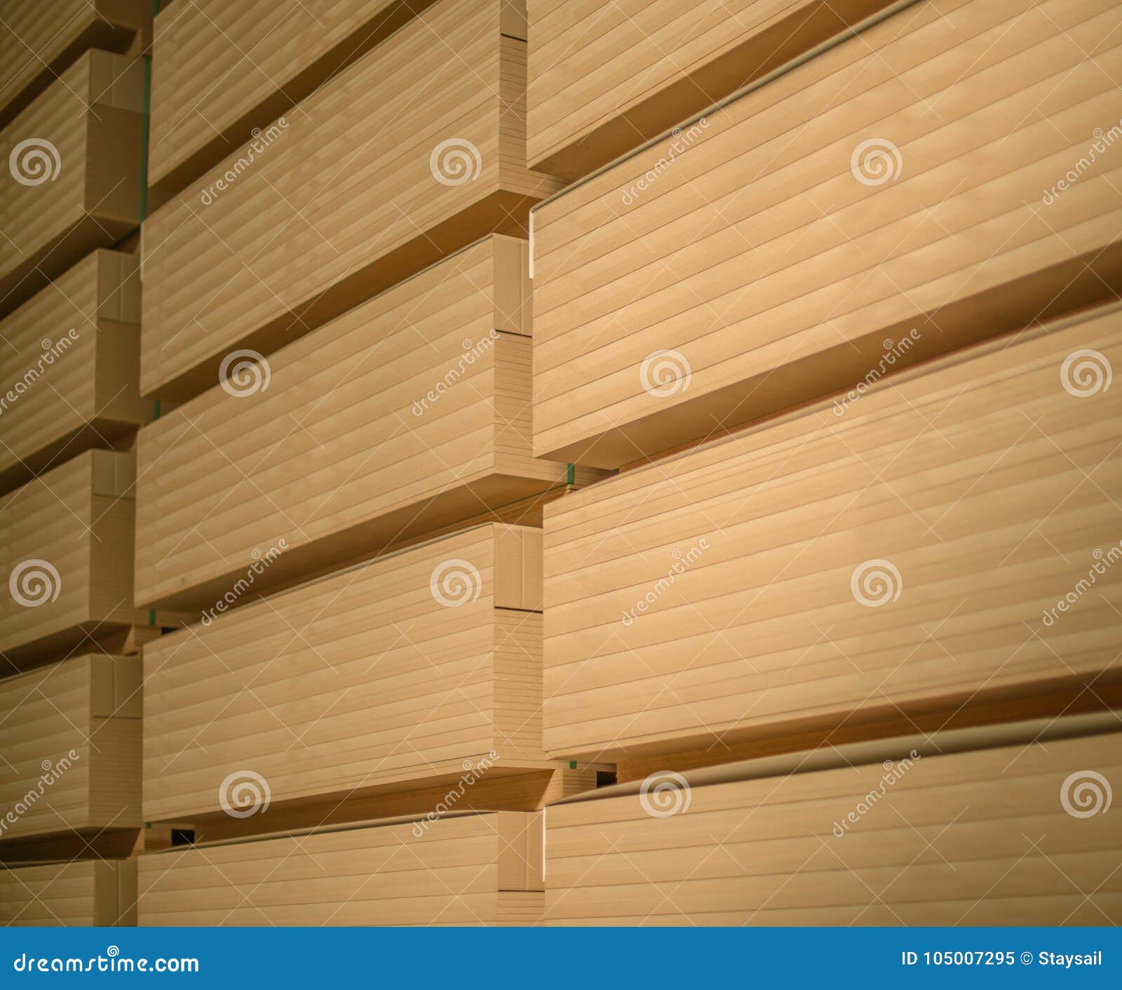 Stack of Medium Density Fibreboard MDF Stock Image - Image of material ...