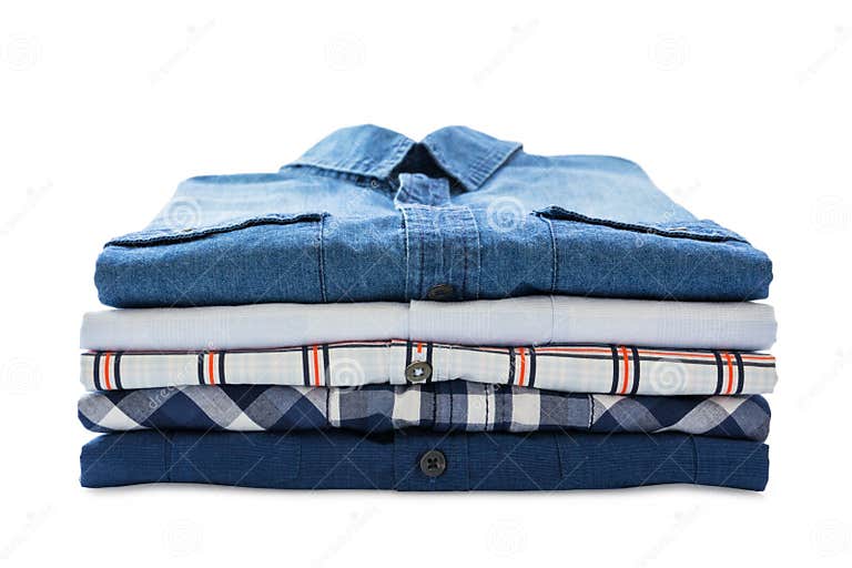 Stack of shirts stock image. Image of apparel, folded - 109915991