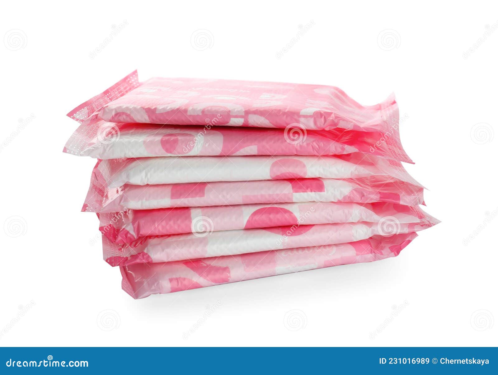 Stack Of Menstrual Pads With Red Rose And Tampons On Grey Background ...