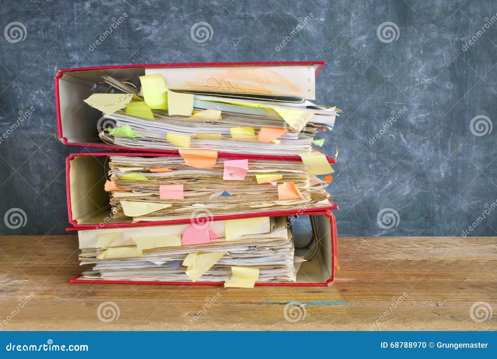 Stack of Messy File Folders Stock Photo - Image of disorganization ...
