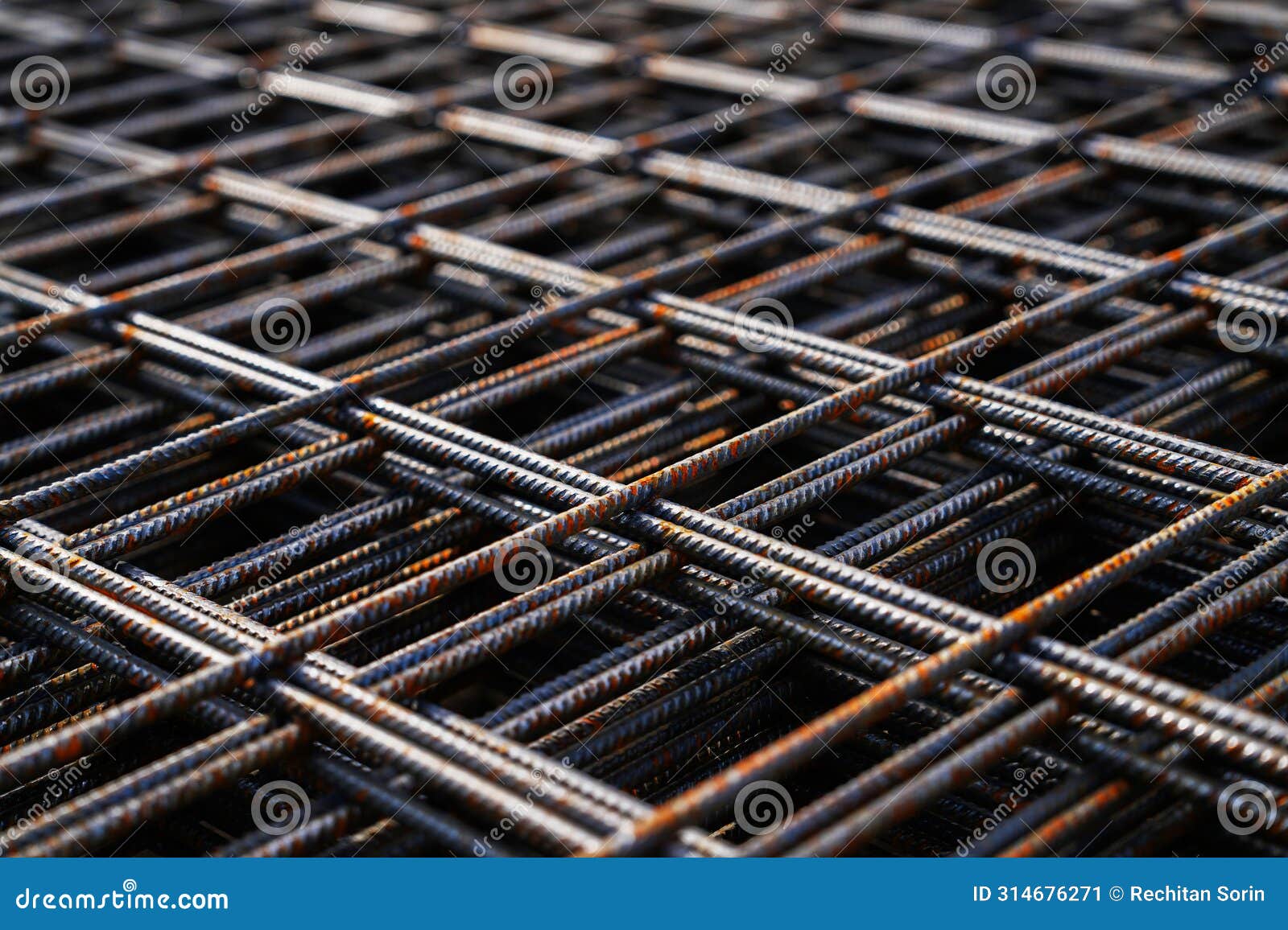Stack of Metal Framework for Concrete Monolithic Structure. Stock Image ...