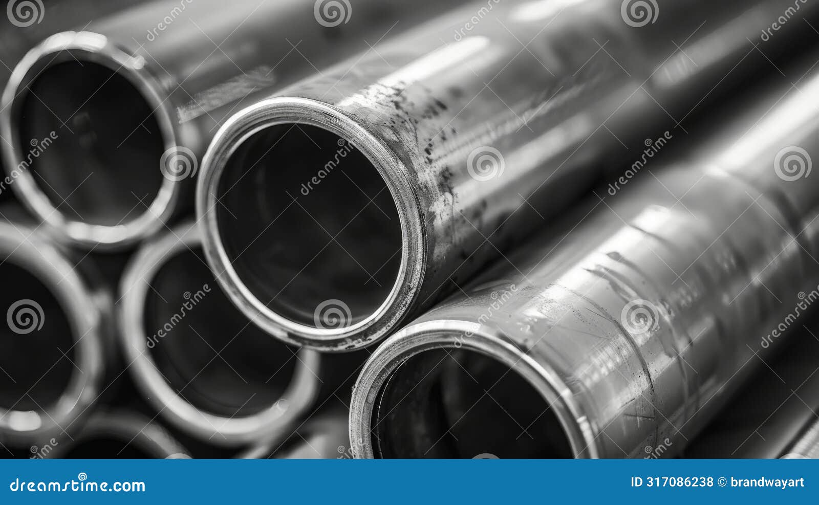 Stack of metal pipes stock illustration. Illustration of components ...