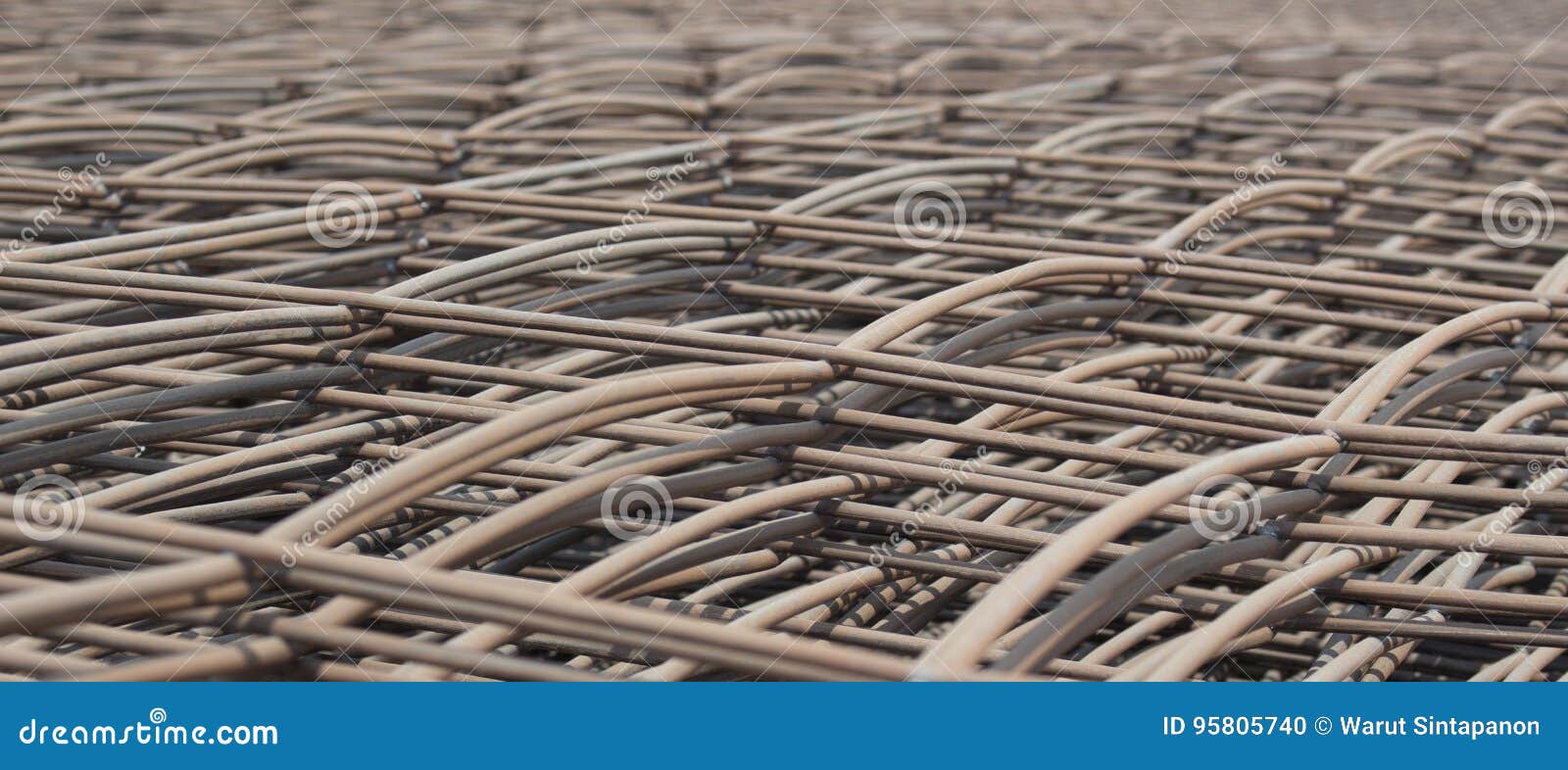 Stack of the Metal Reinforcement Bars Mesh for Construction Stock Photo ...