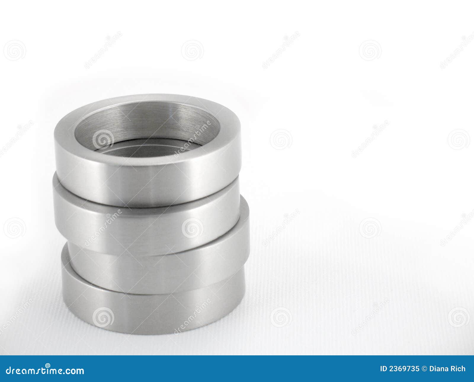 Stack Metal Rings stock image. Image of bright, material - 2369735