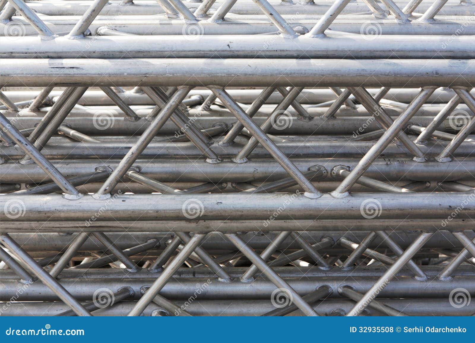 Stack Of Metal Framework For Concrete Monolithic Structure. Royalty ...