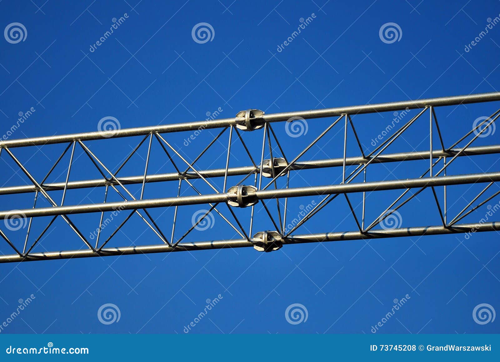 Stack of Metal Trusses for Mounting the Stage Stock Photo - Image of ...