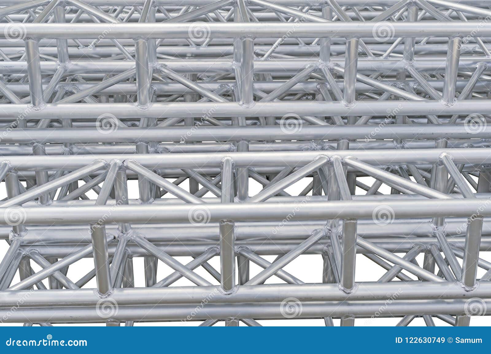 Stack of Metal Trusses for Mounting the Stage Stock Image - Image of ...