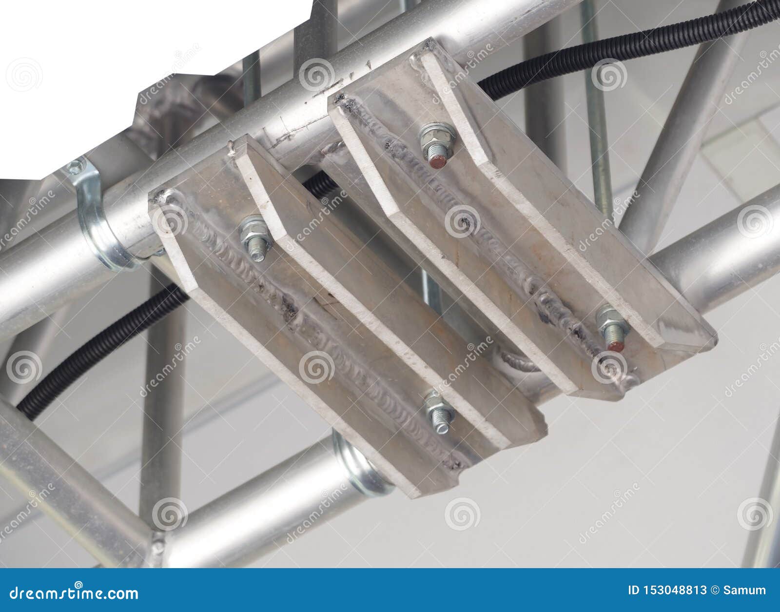 Stack of Metal Trusses for Mounting the Stage Stock Image - Image of ...