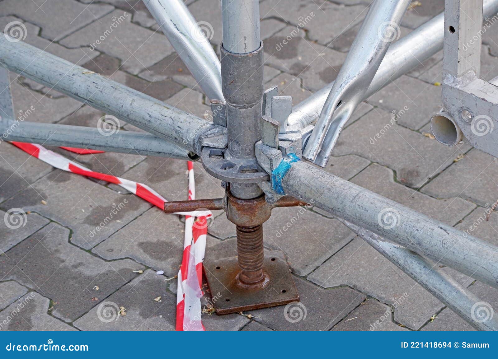 Stack of Metal Trusses for Mounting the Stage Stock Photo - Image of ...