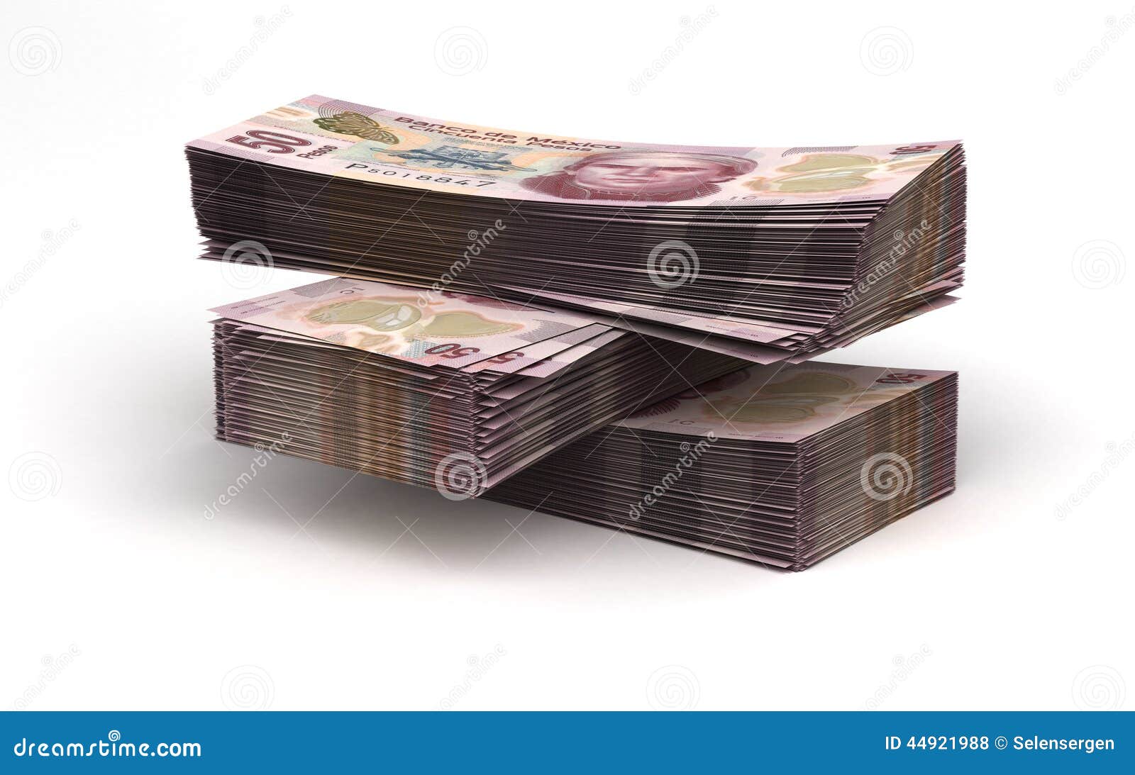 Stack of Mexican Pesos stock illustration. Illustration of investment ...