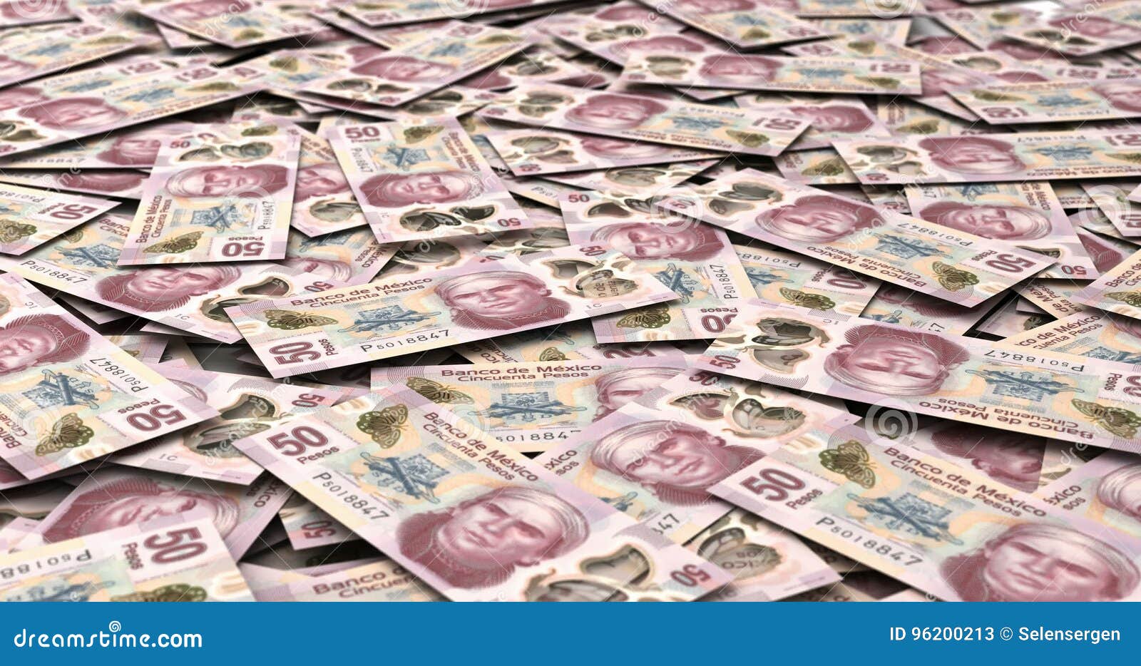 Stack of Mexican Pesos stock video. Video of peso, large - 96200213