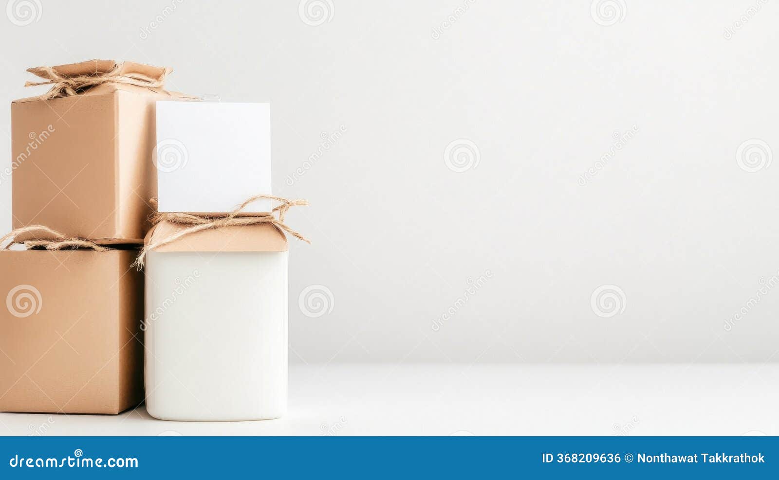 Cartons Of Different Sizes On A White Background. Royalty-Free ...