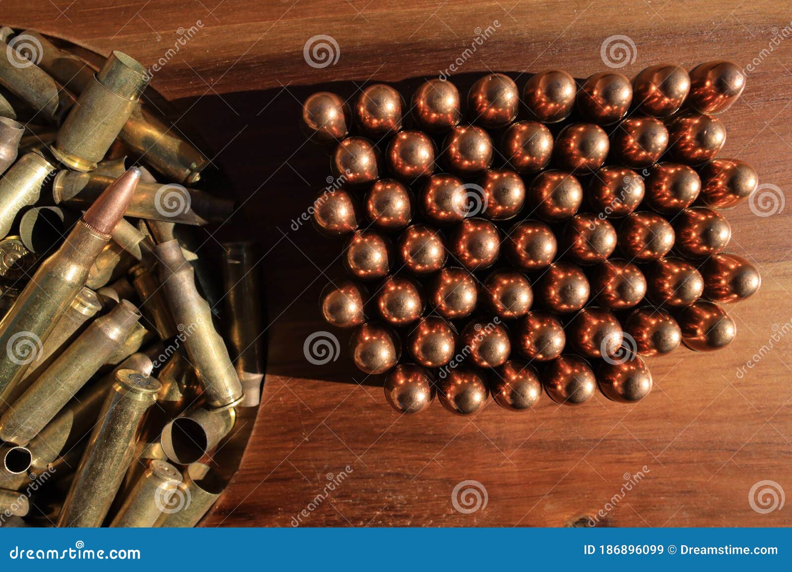 A stack of 9mm stock image. Image of loose, bullets - 186896099