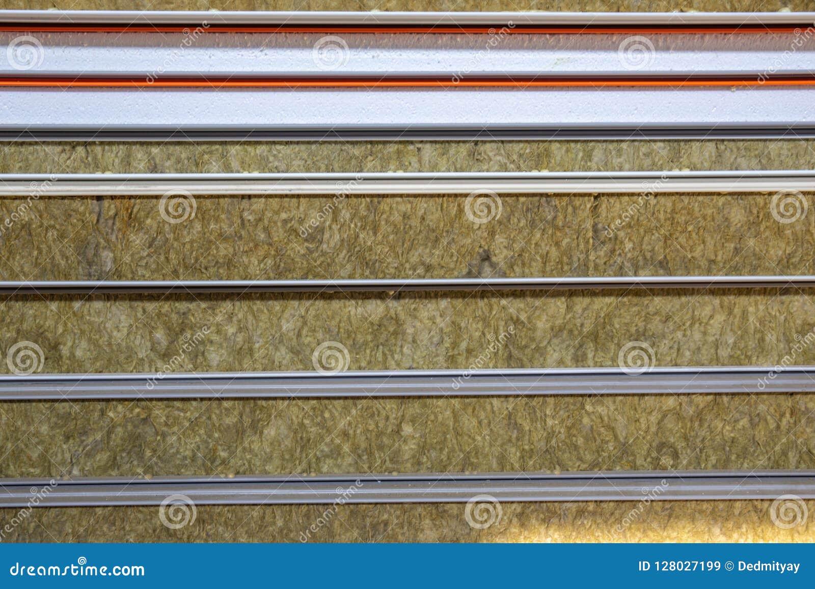 Stack of Modern Sandwich Panel Blocks from Metal Profile and Wool Foam ...