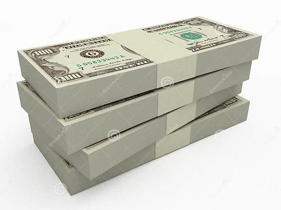 Stack of money stock illustration. Illustration of abstract - 3006819