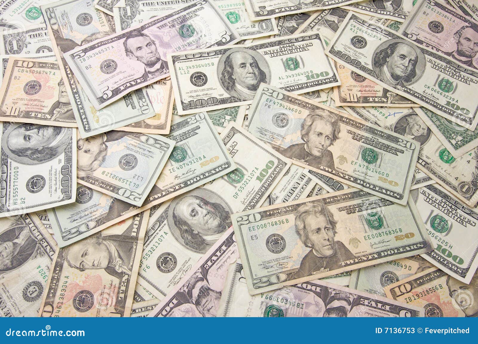 Stack of Money stock image. Image of stack, pile, dollar - 7136753