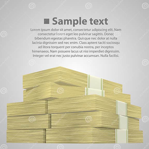 Stack of money stock vector. Illustration of generated - 50094883