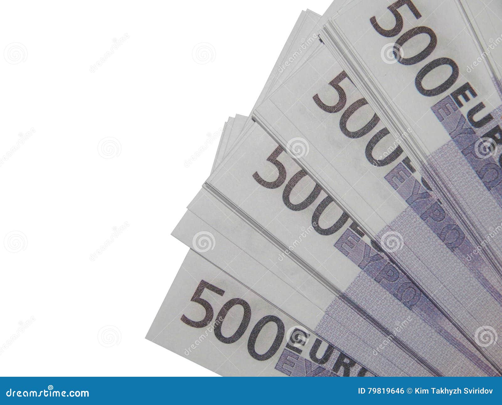 A stack of money 500 euro stock photo. Image of earnings - 79819646