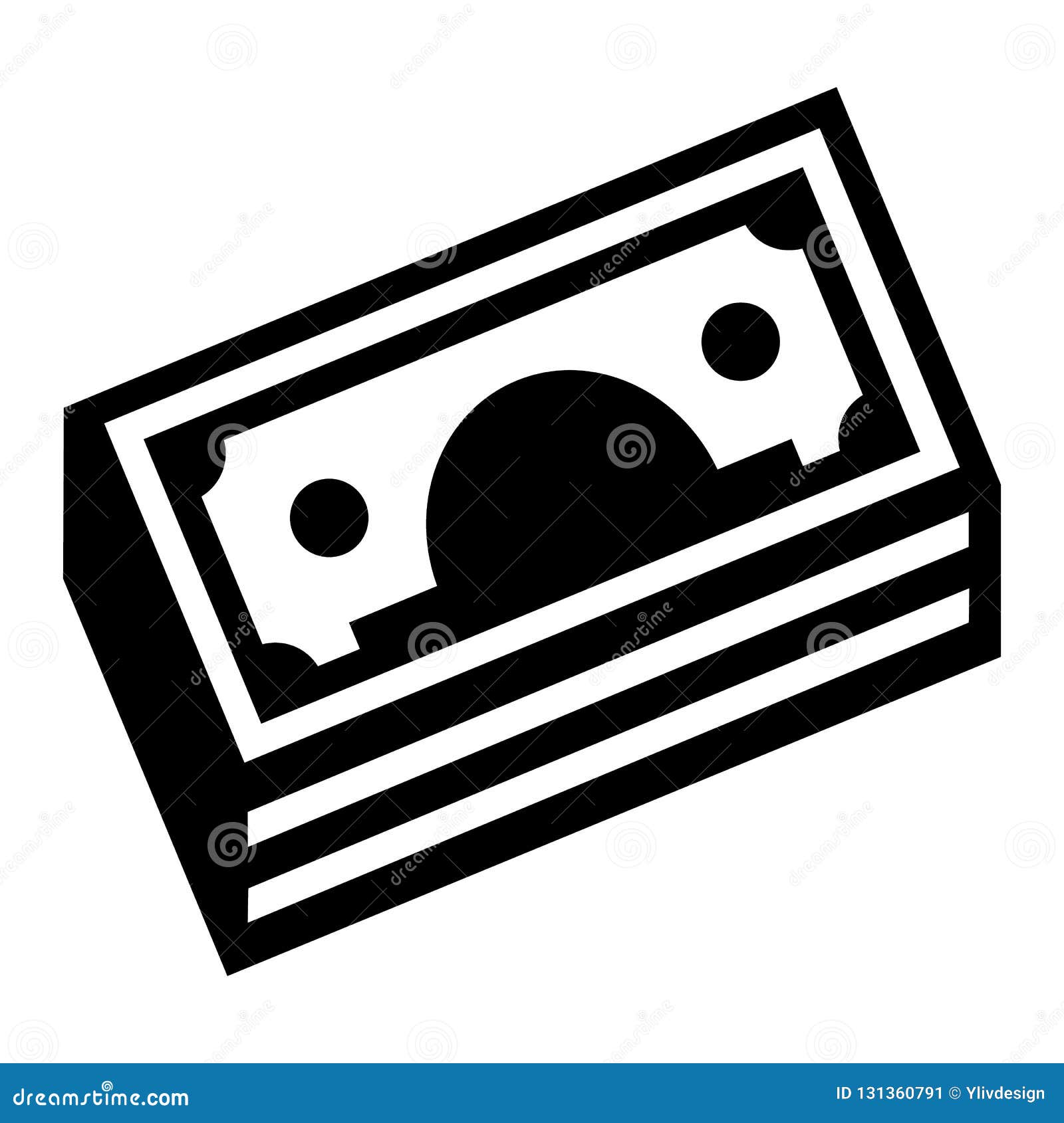 Stack Money Icon, Simple Style Stock Vector - Illustration of finance ...
