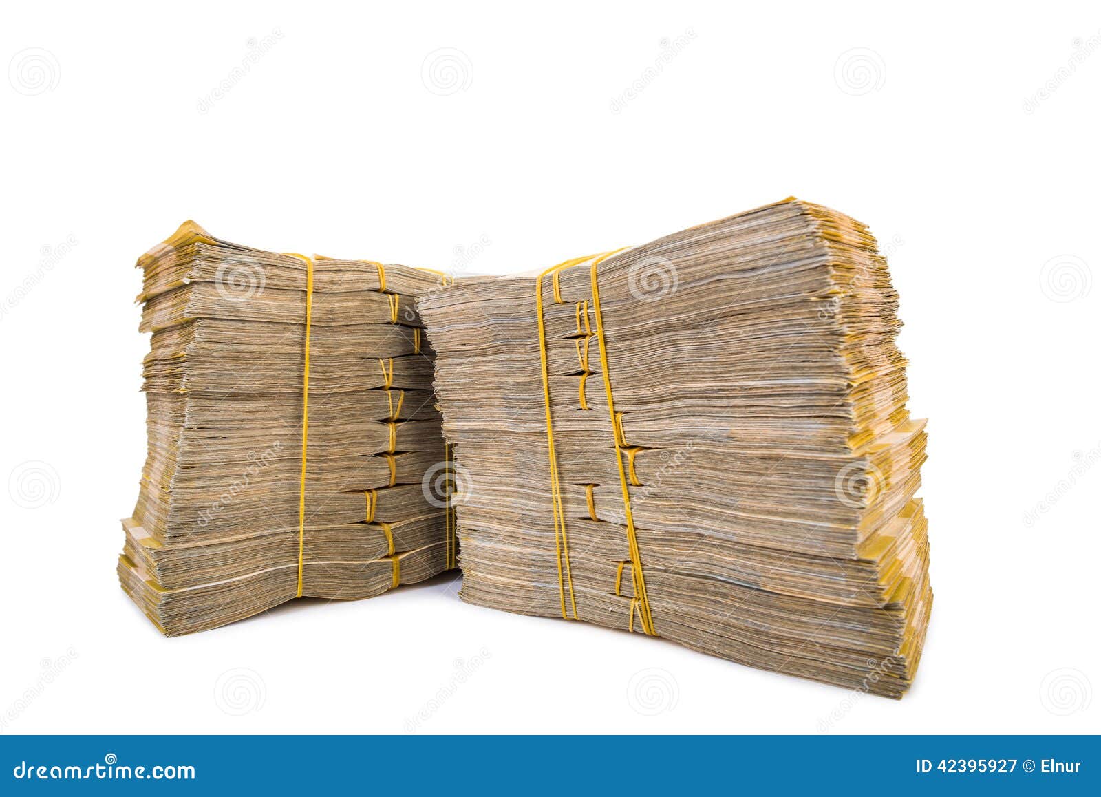Stack of money stock image. Image of abundance, dollars - 42395927