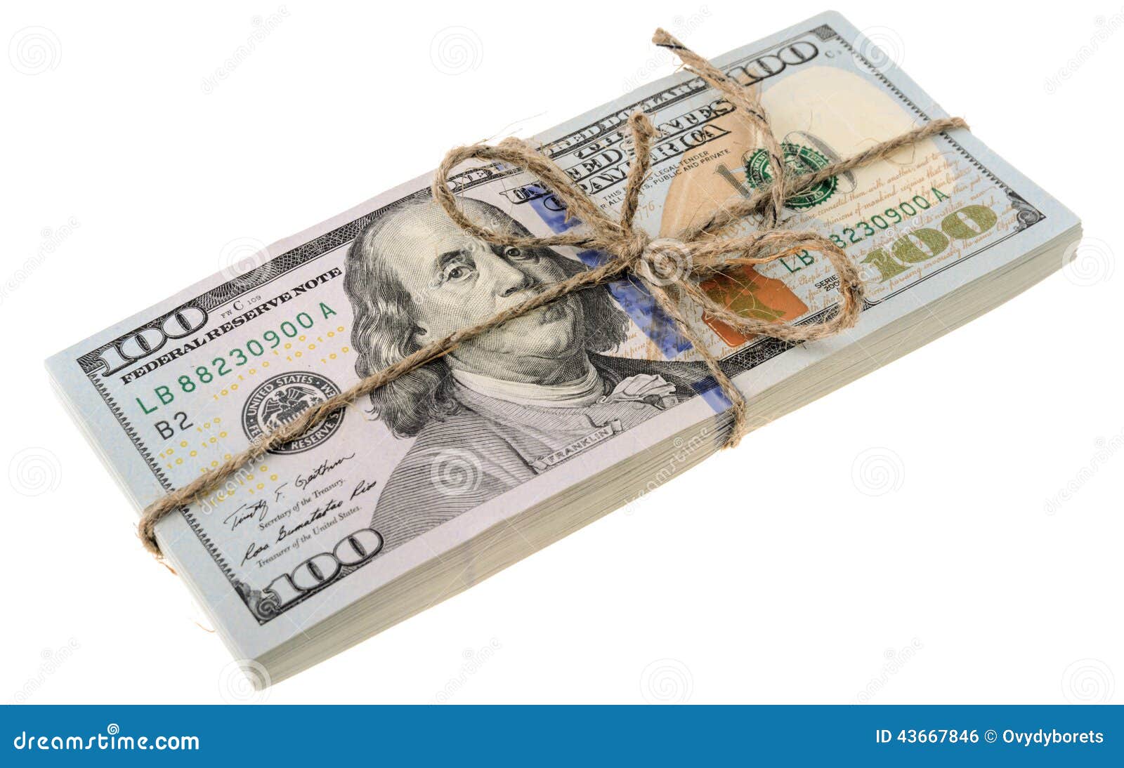 Stack of Money Isolated on a White Stock Photo - Image of green, cash ...