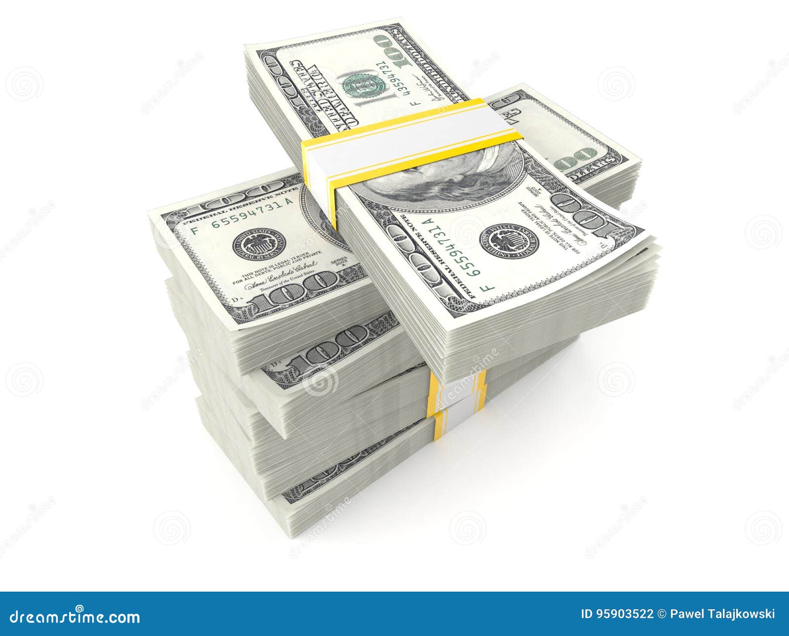 Stack of money stock illustration. Illustration of capital - 95903522