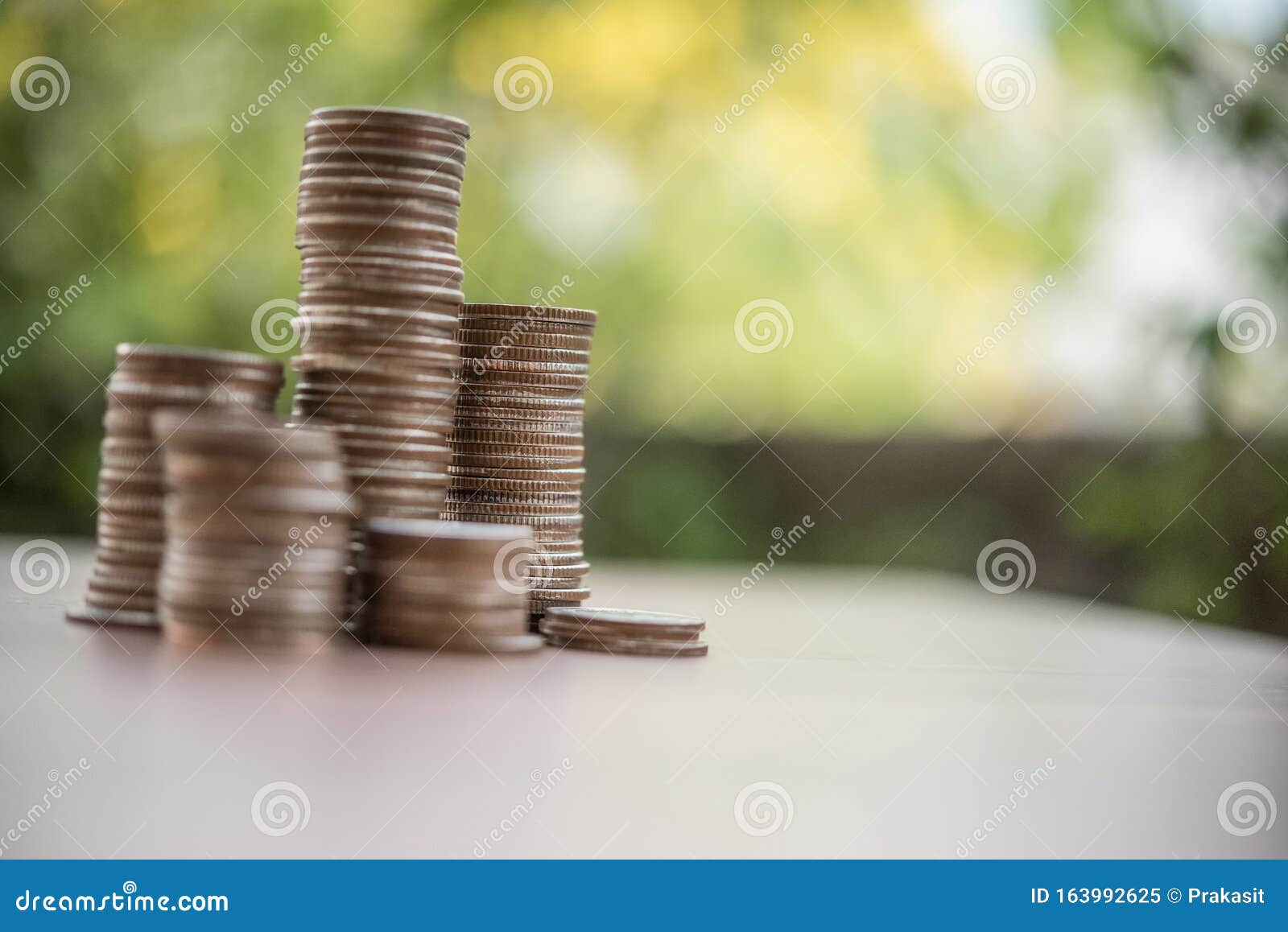 Stack of money,save money stock image. Image of tree - 163992625