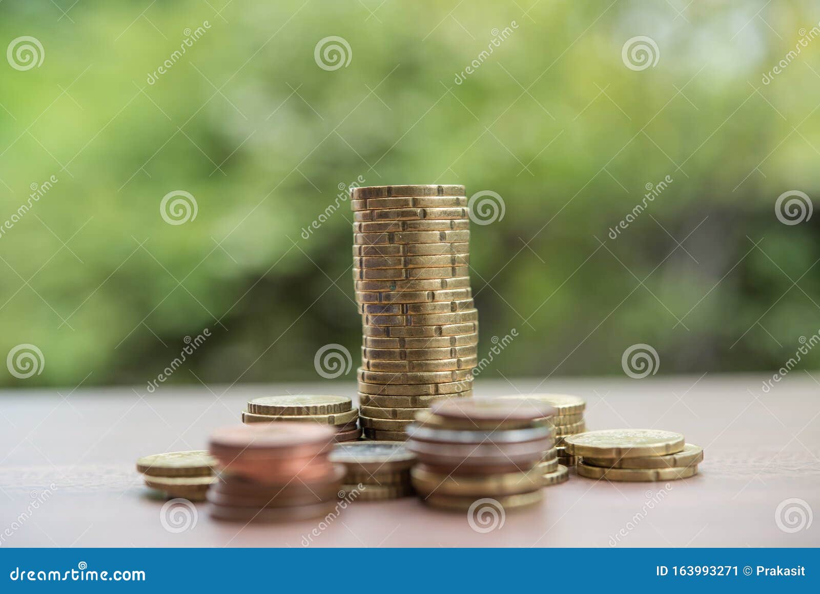 Stack of money,save money stock image. Image of growth - 163993271