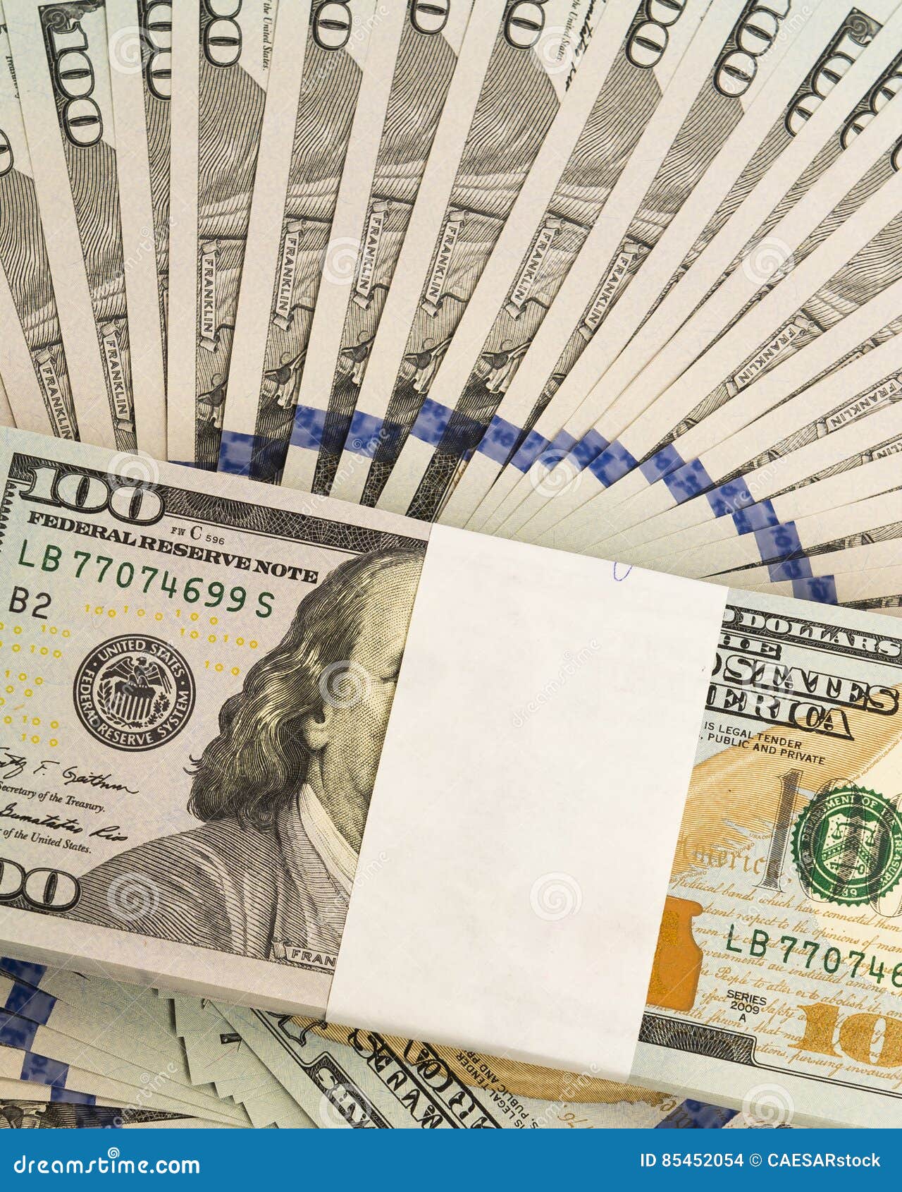 Stack of Money in US Dollars Cash Banknotes Stock Photo - Image of ...