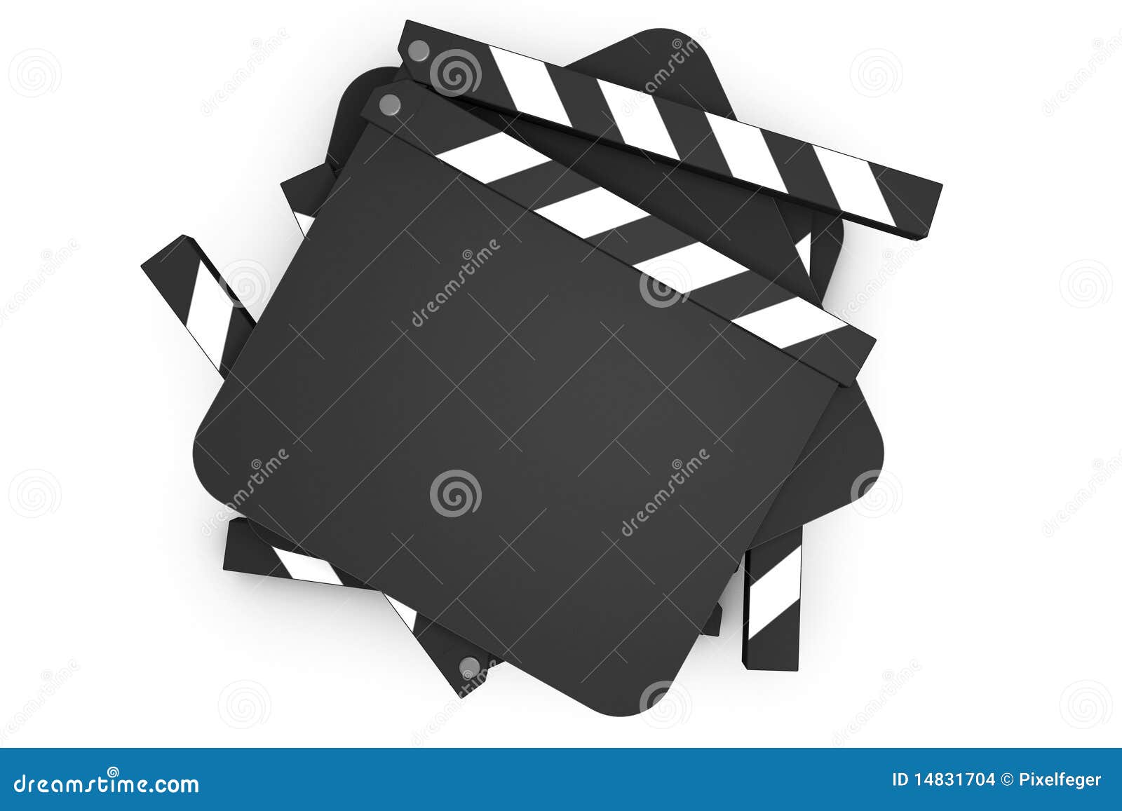 Stack of movie claps stock illustration. Illustration of action - 14831704
