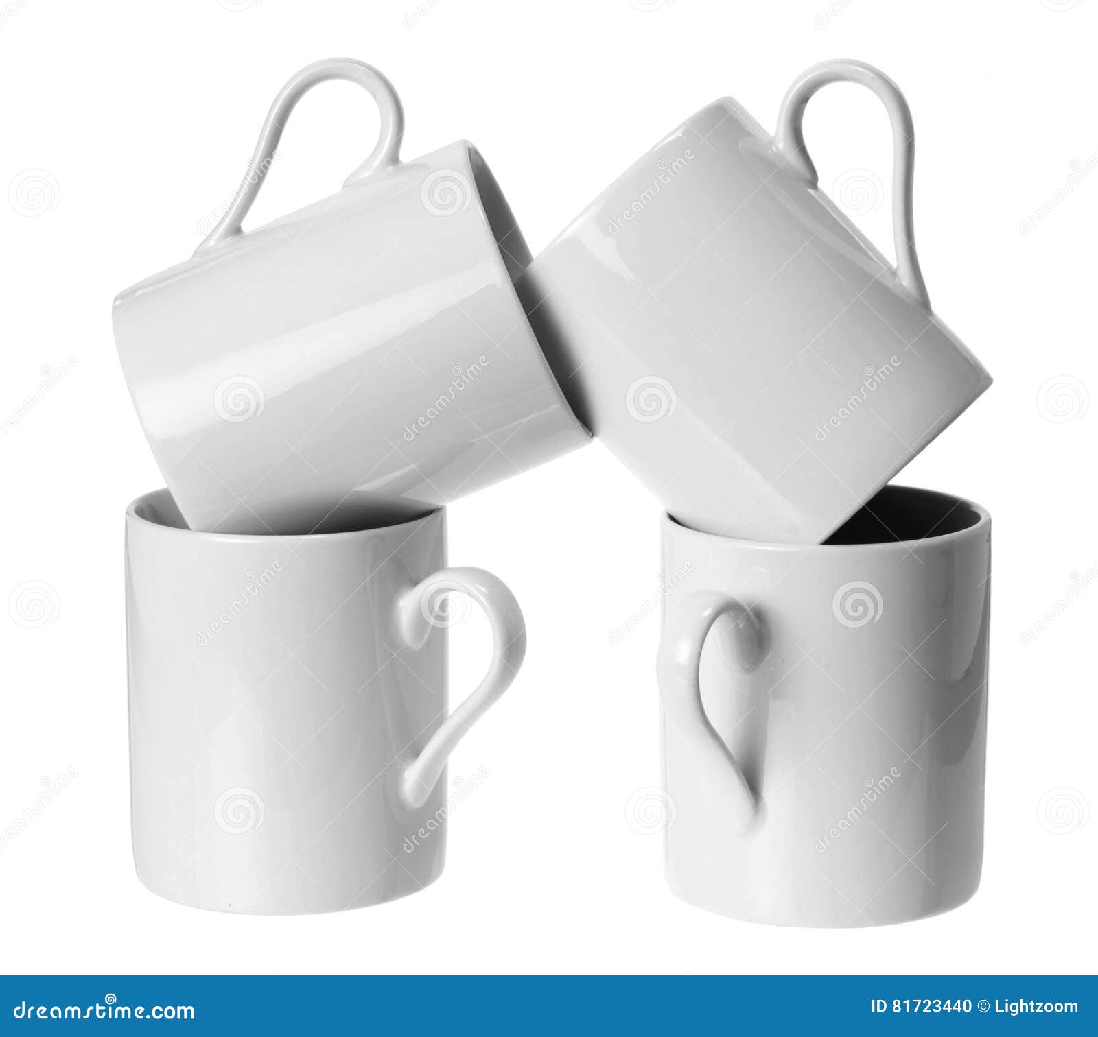 Stack of Mugs stock photo. Image of cups, shot, containers - 81723440