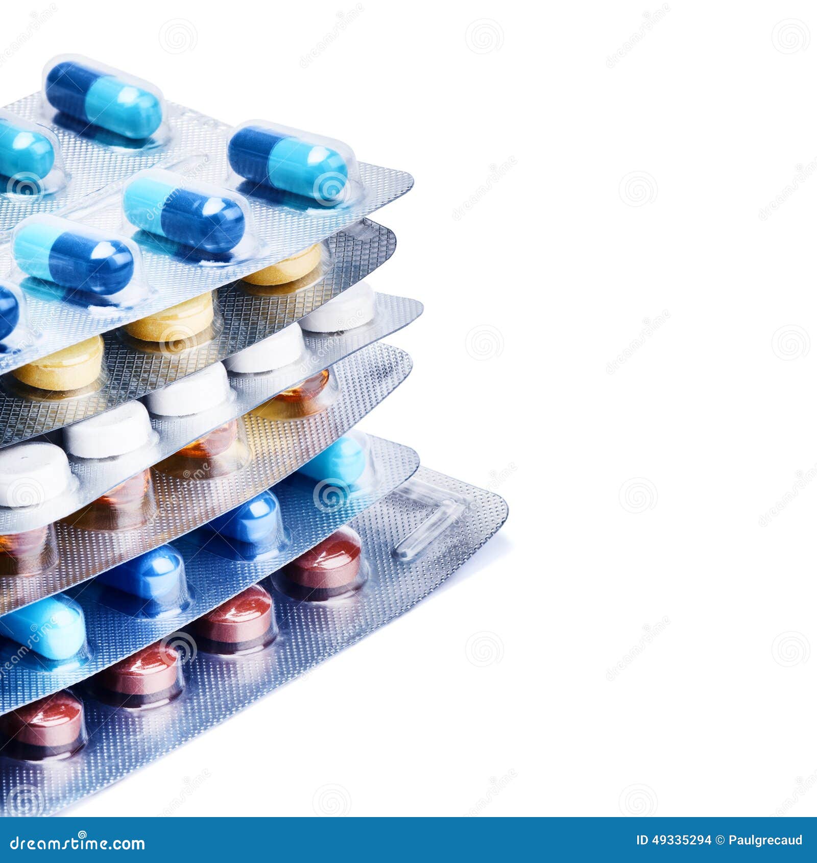 Stack of Multicolor Medicine Pills Stock Photo - Image of insurance ...